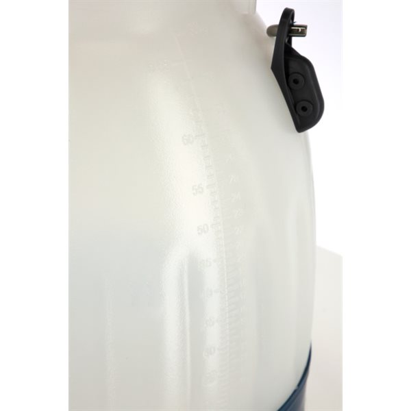 Milking pail blue with graduation semi-transparent 30 L