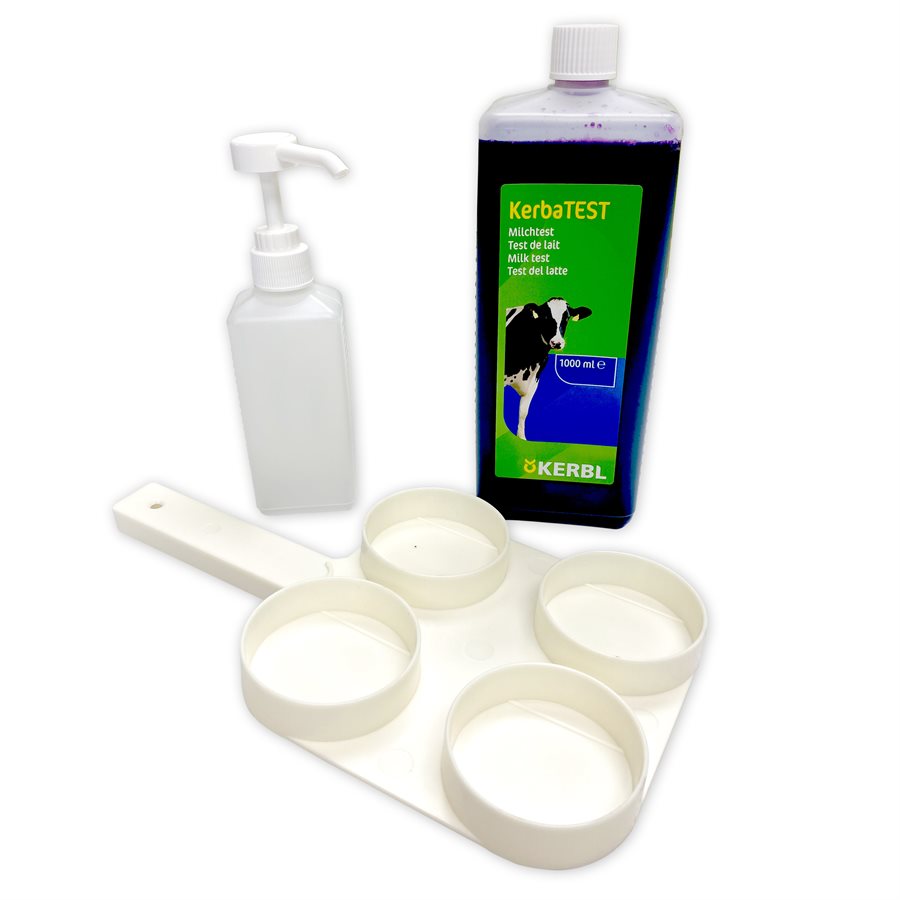 Milking test kit: Kerbatest 1L + Paddle + Dispenser
