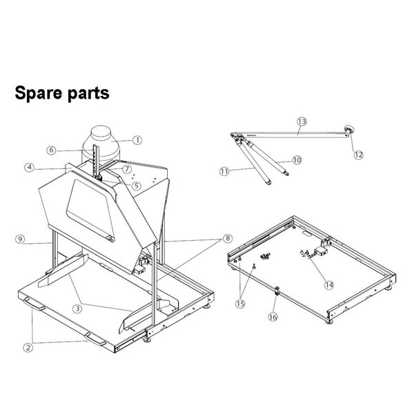 Canister with closure, connections and tubings (1)