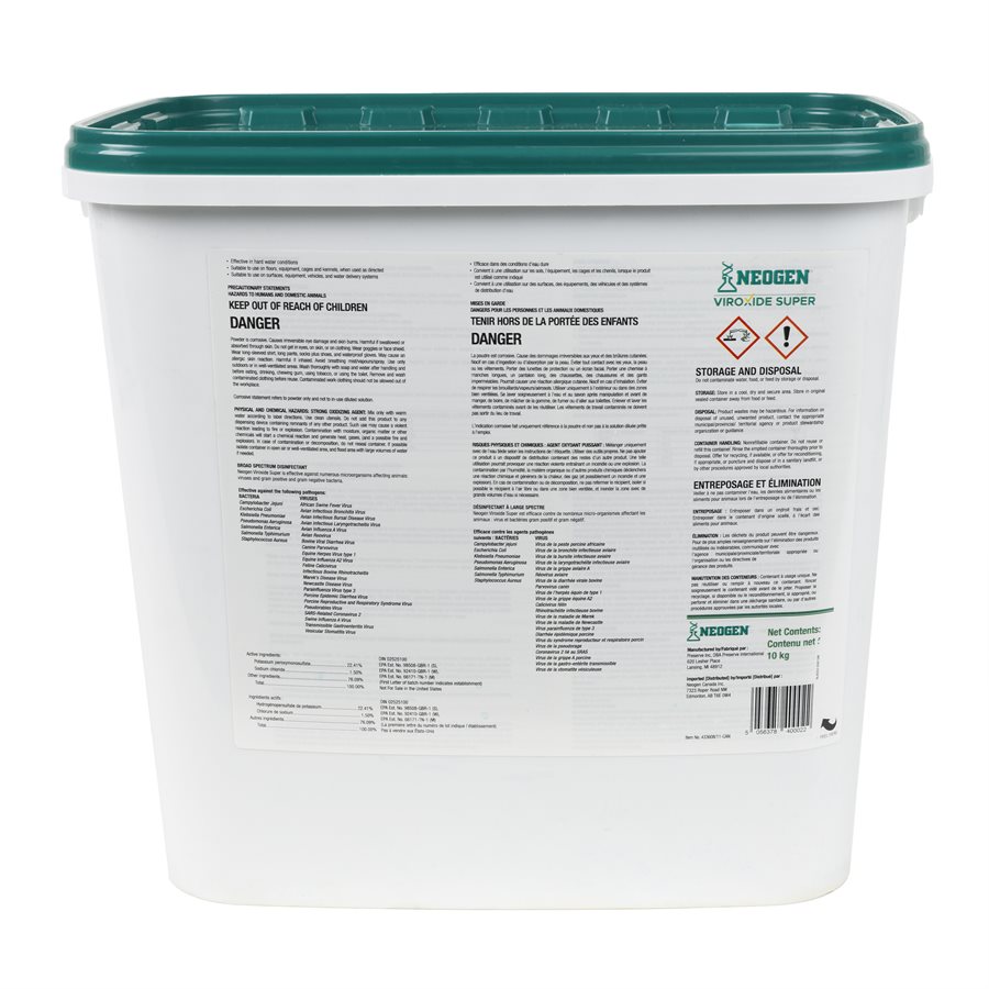 Viroxide Super disinfectant 10 kg